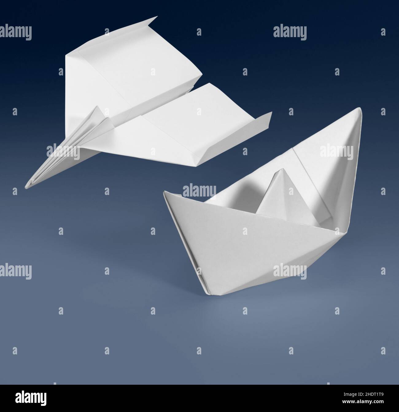 paper boat, paper airplanes, paper boats, plane Stock Photo - Alamy