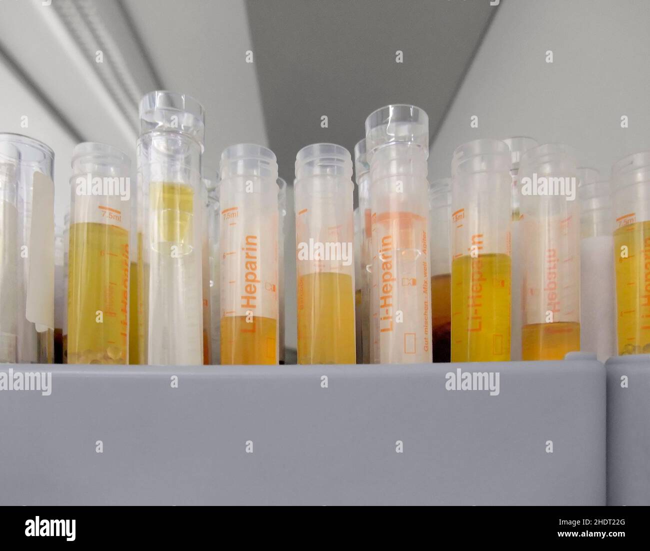 heparin, blood collection tube, heparins Stock Photo - Alamy