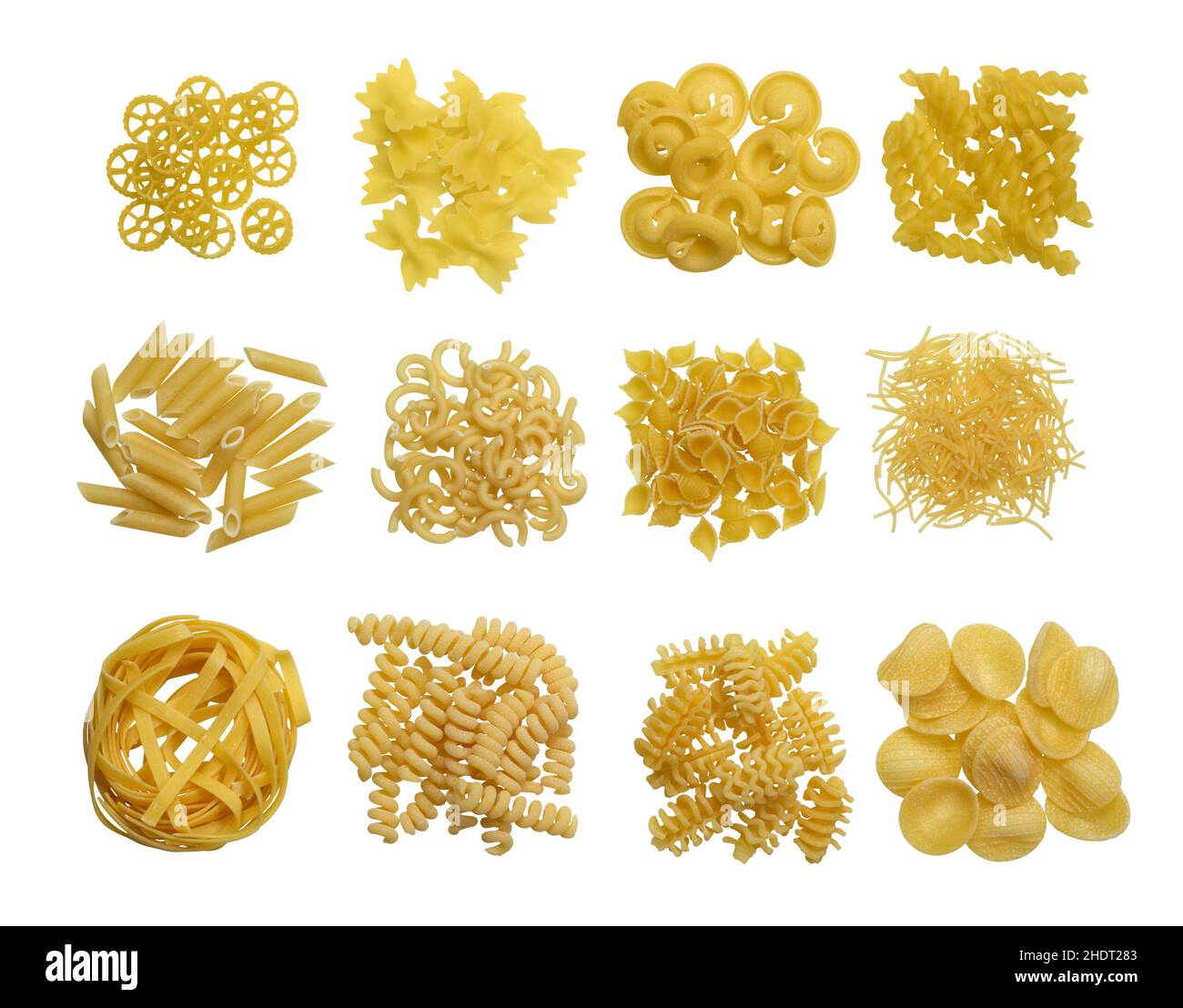 pasta sort, noddle variety, pasta variety, pastas Stock Photo - Alamy