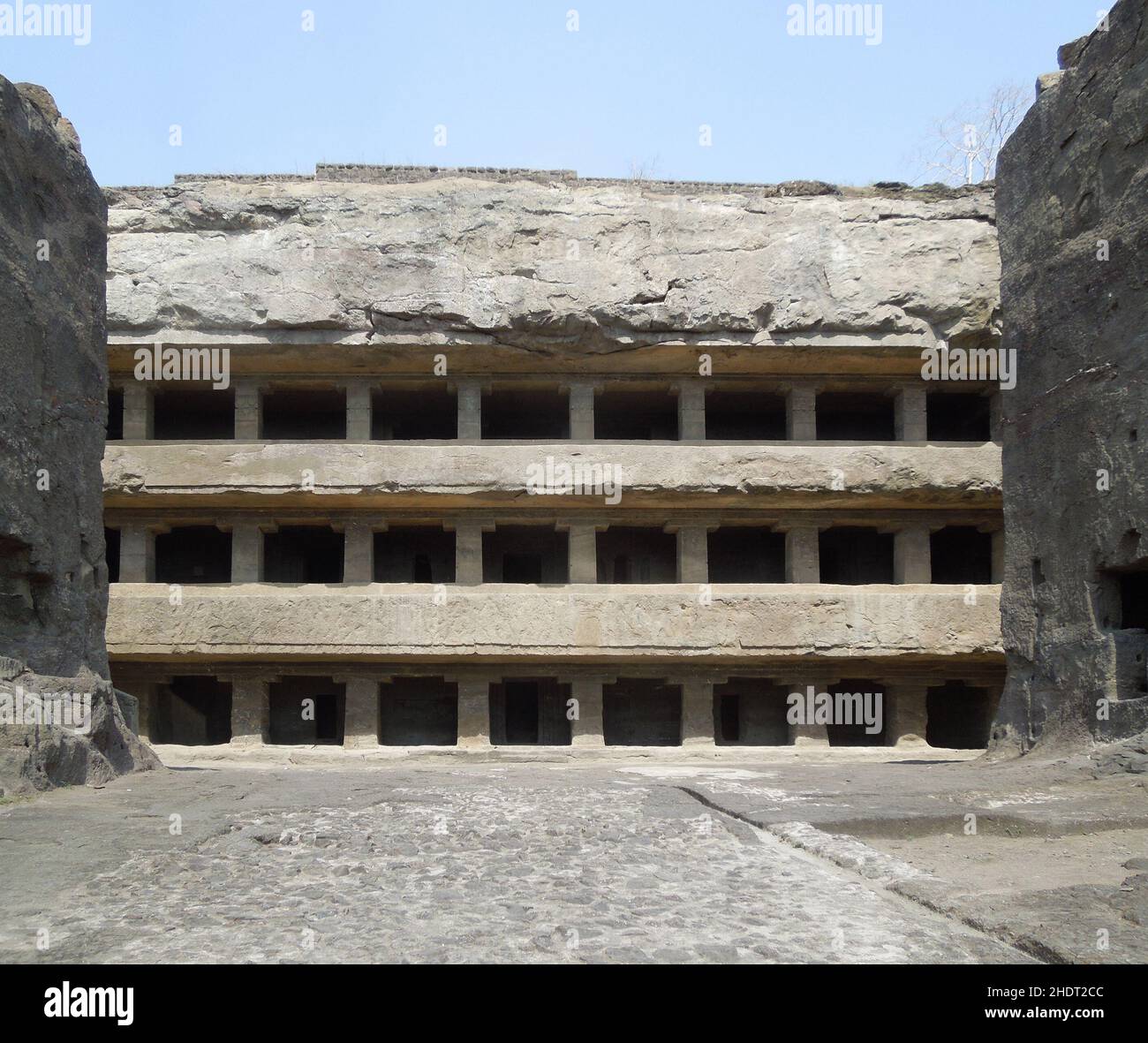 rock cut architecture, ellora, rock-cut architectures Stock Photo - Alamy