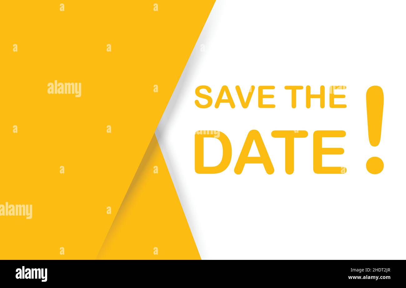 save the date banner vector with copy space for business, marketing ...