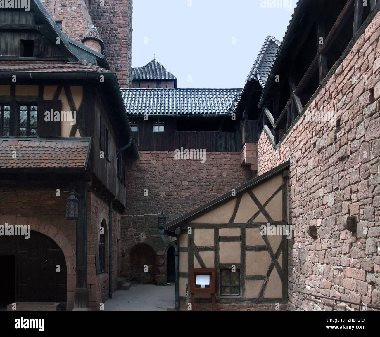 yard, fortress, high king castle, yards Stock Photo - Alamy