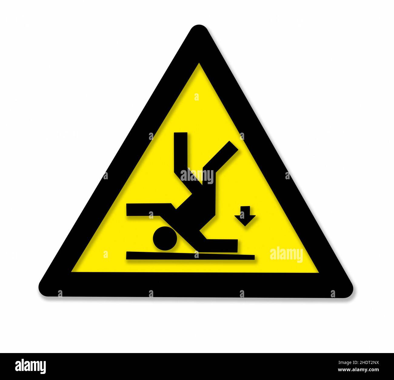 Danger falling objects sign Cut Out Stock Images & Pictures - Alamy