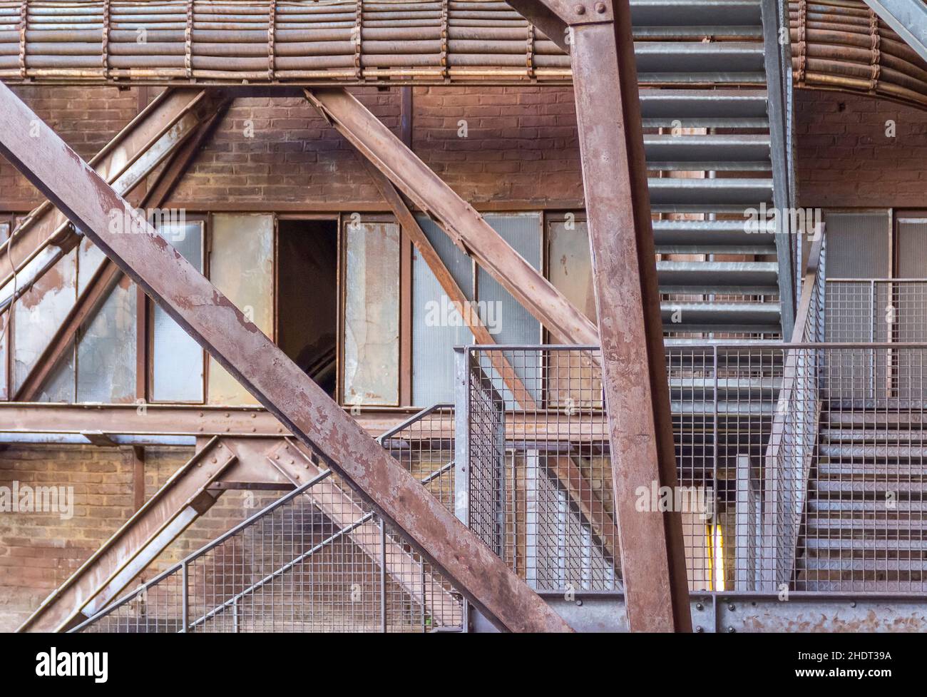 steel girder, factory building, girders, factory workshop Stock Photo ...