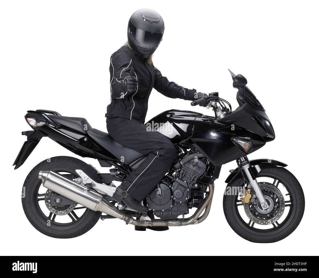 Biker motorbikes Cut Out Stock Images & Pictures - Alamy