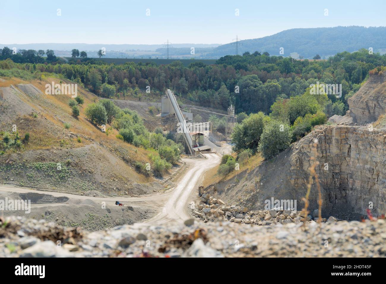 quarry, mining, gravel pit, quarries, gravel pits Stock Photo - Alamy