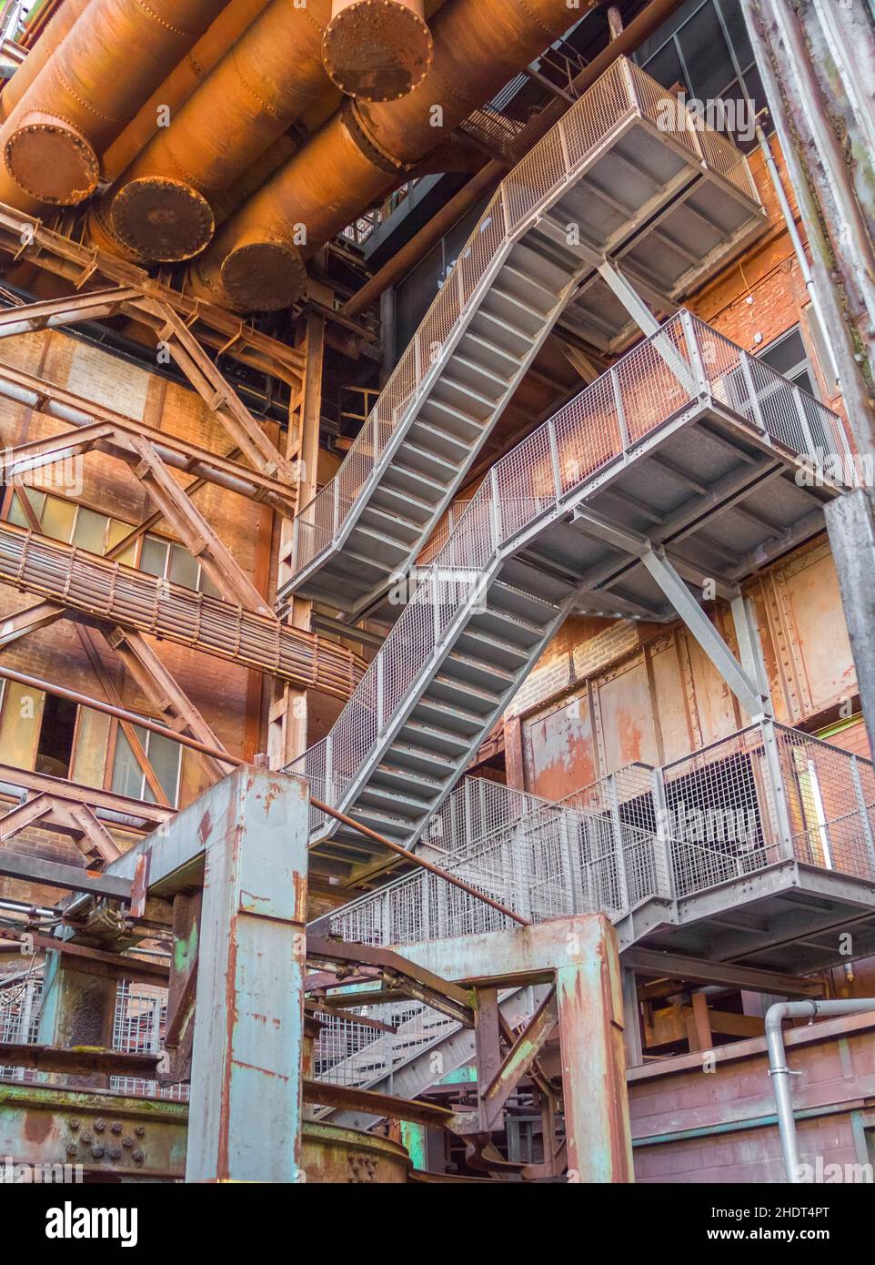 staircase, factory building, staircases, stairs, factory workshop Stock ...