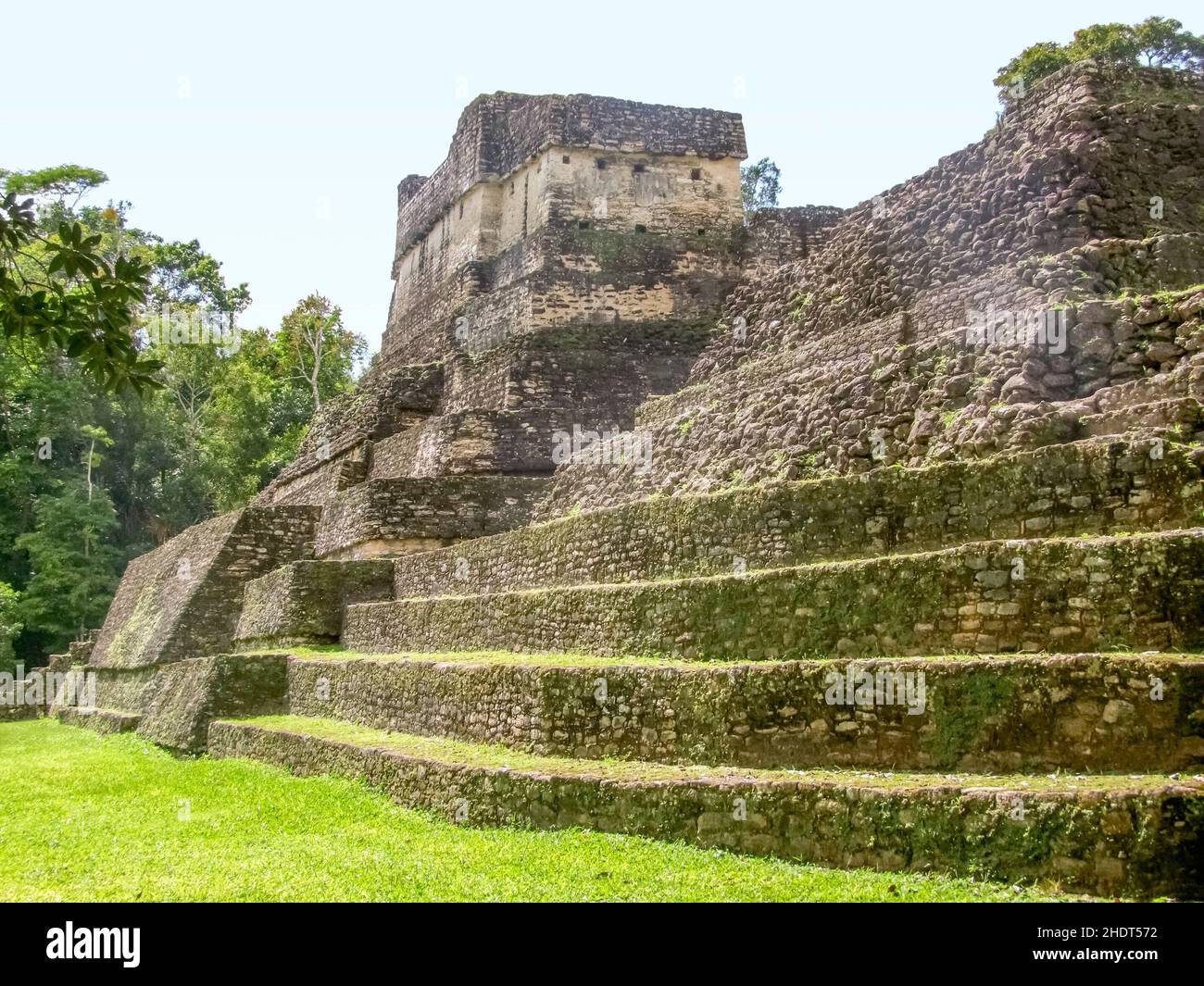 pyramid, maya ruin, caracol, pyramids, ruins Stock Photo - Alamy
