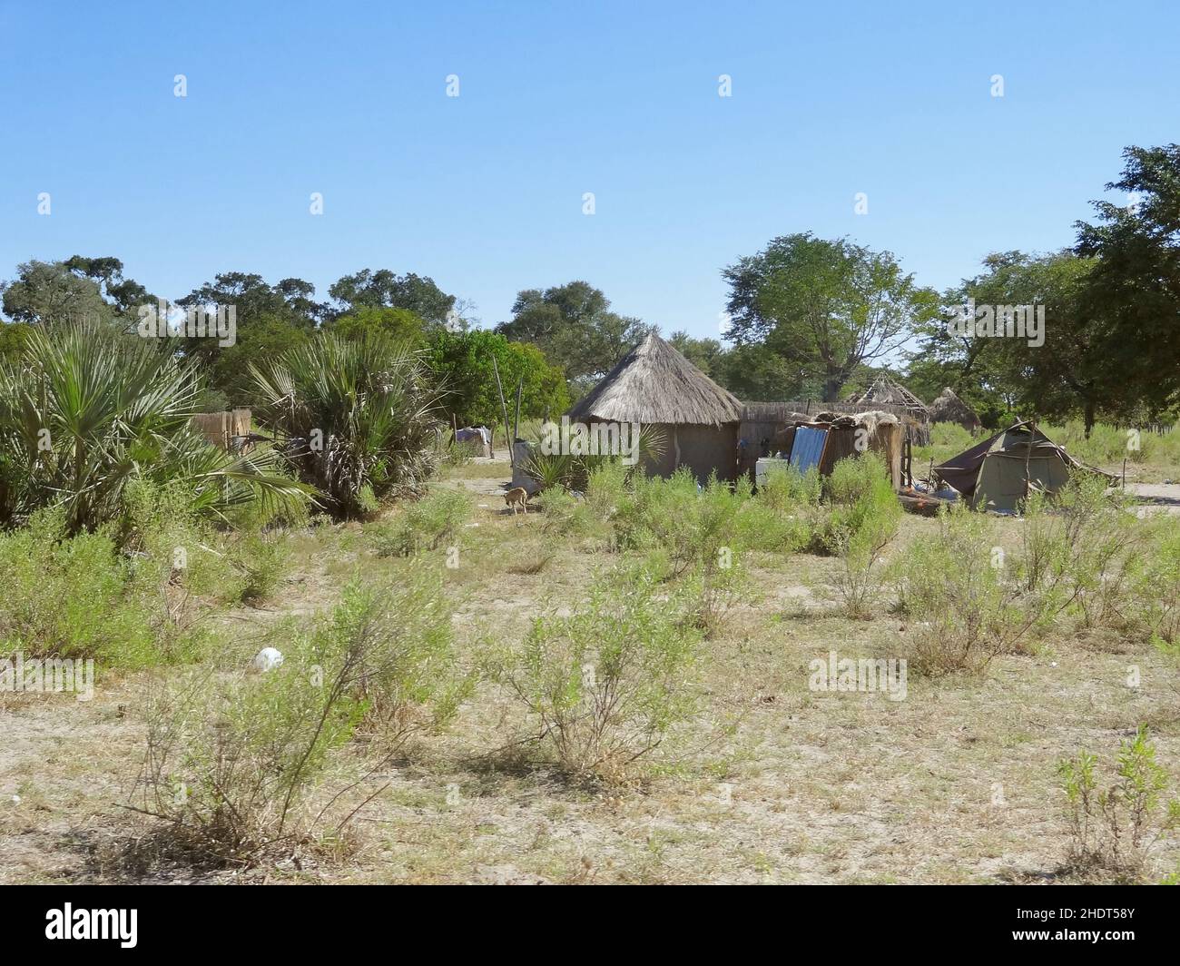 village, botswana, villages, botswanas Stock Photo - Alamy