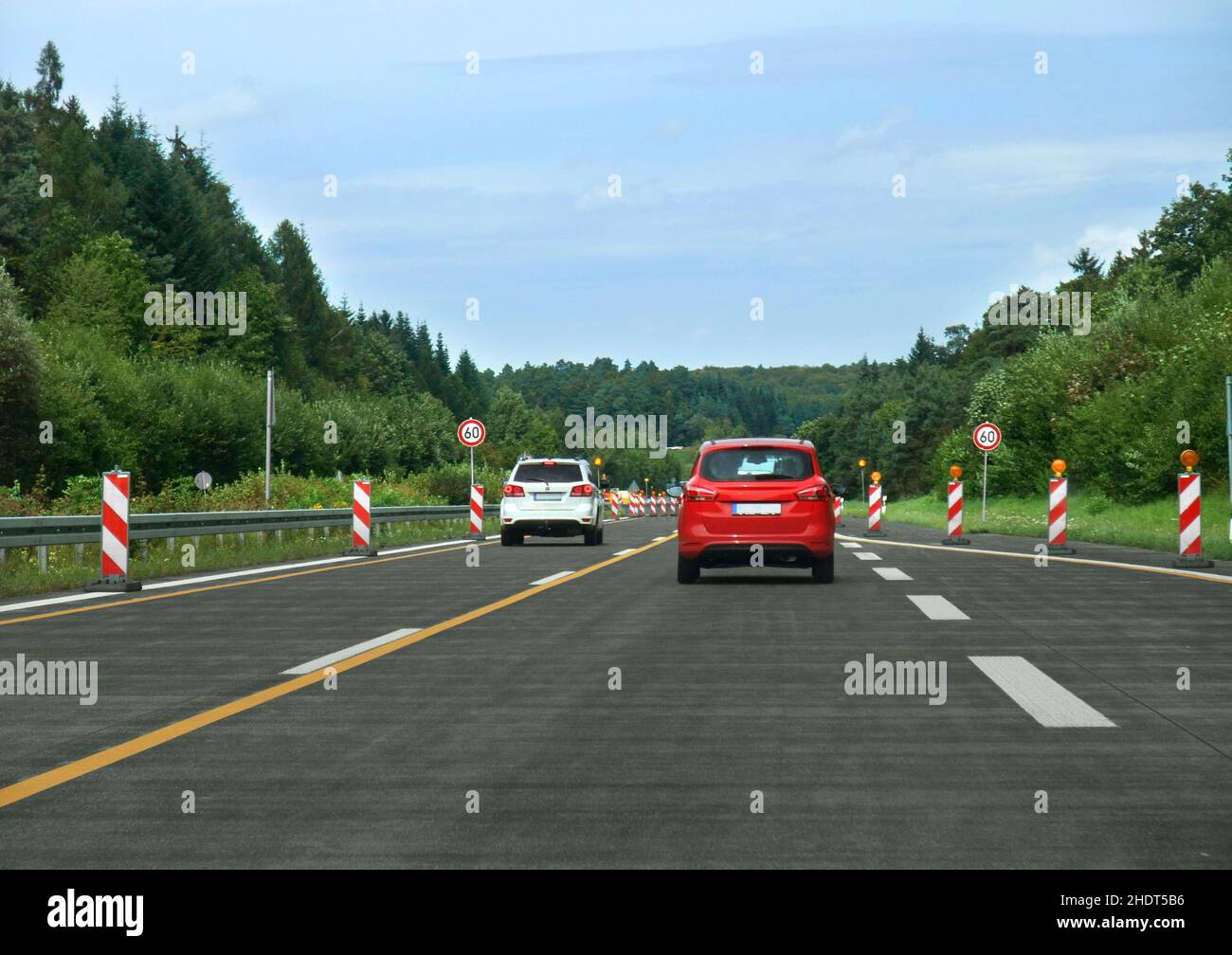 highway, construction site, bottleneck, highways, motorway, motorways ...