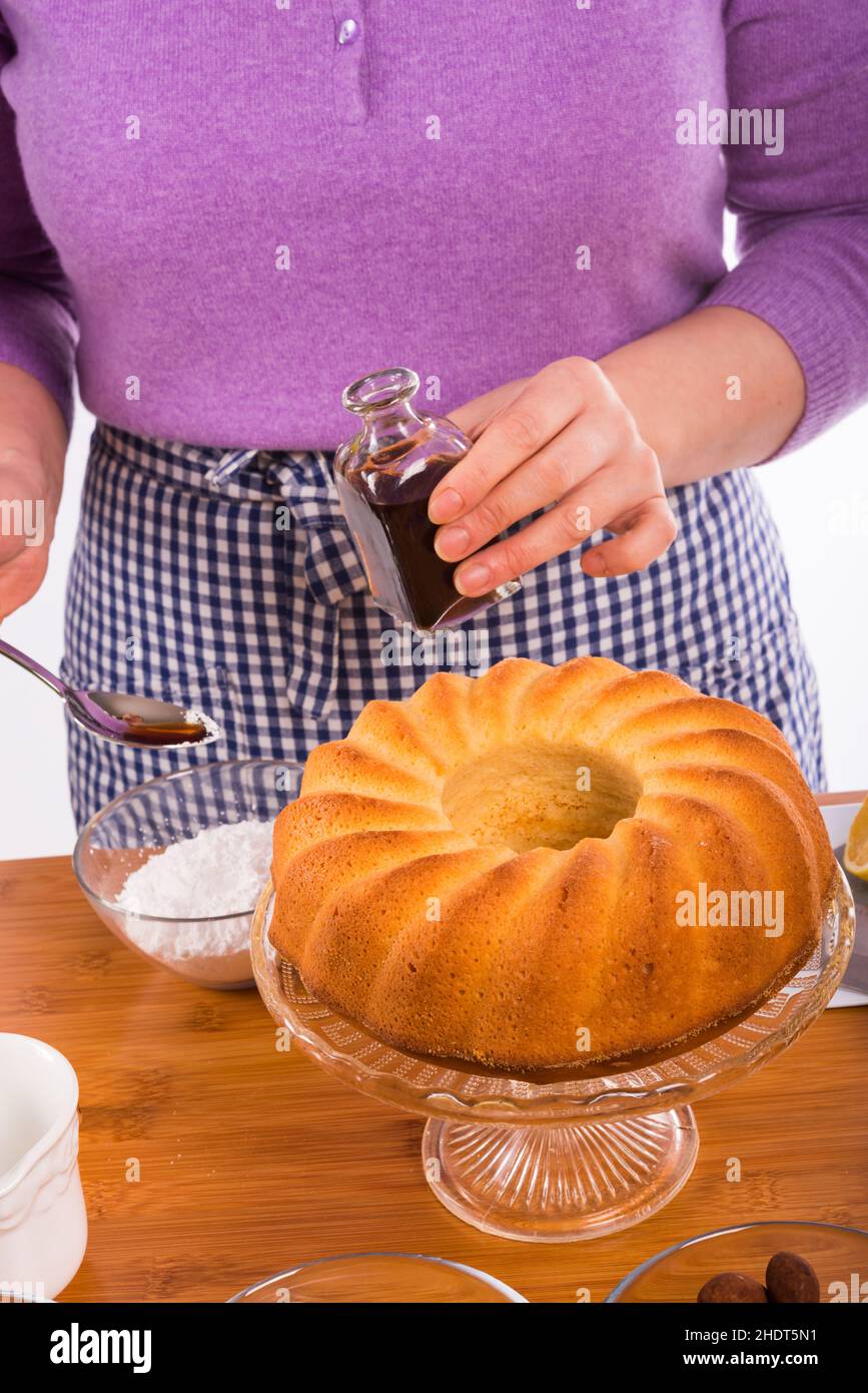 preparation, frosting, baker, preparations, bakers, female baker Stock ...
