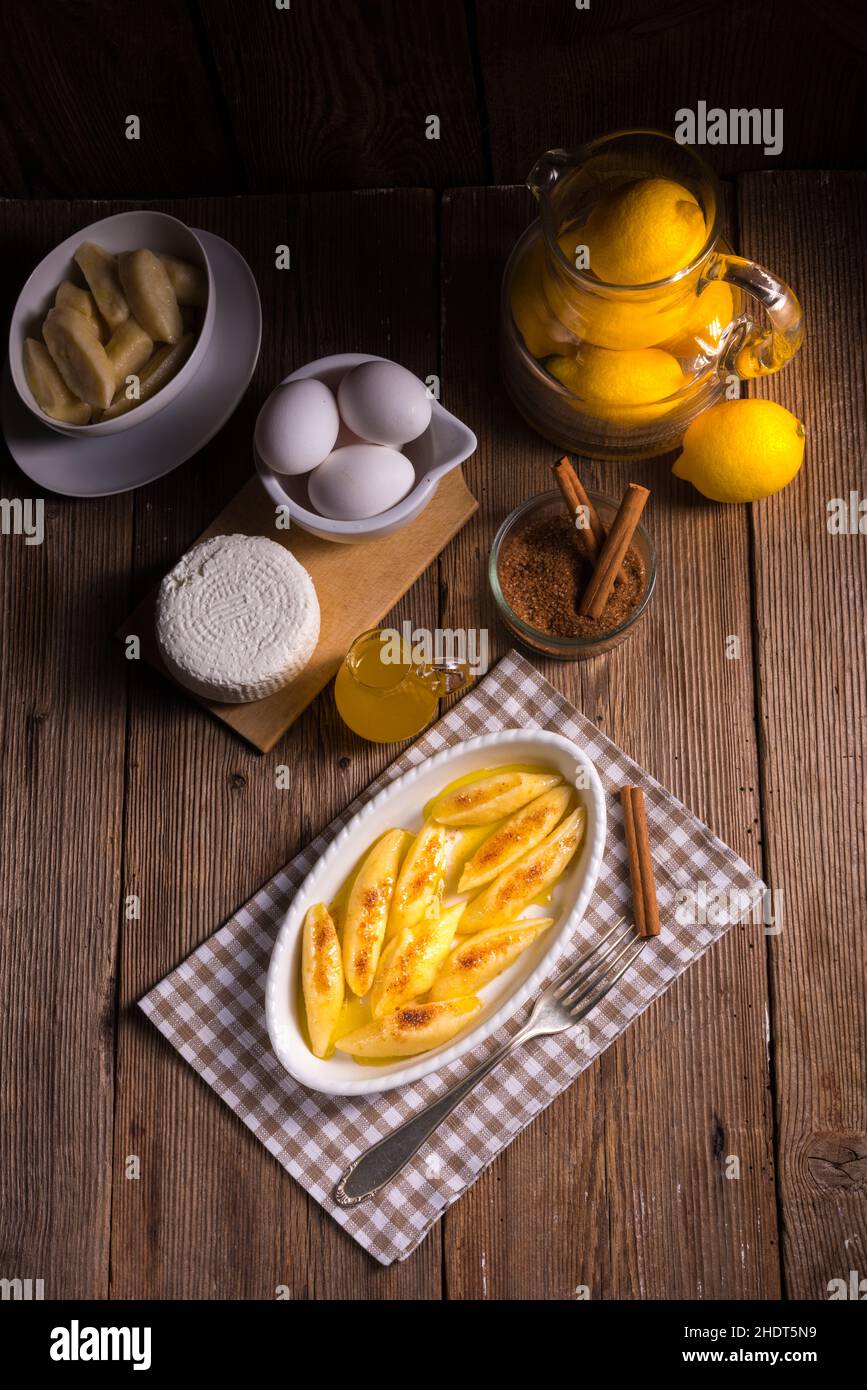 polish kitchen, Quark dumplings Stock Photo - Alamy