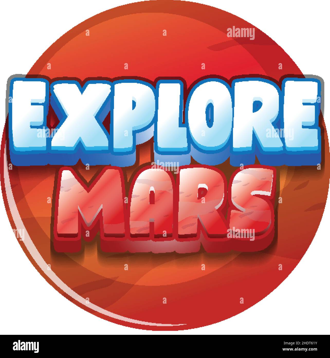 Explore Mars word logo design illustration Stock Vector Image & Art - Alamy
