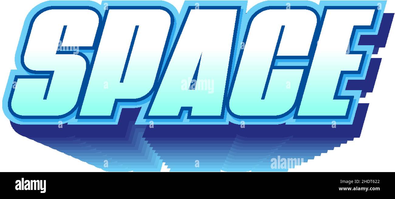 Space word logo design illustration Stock Vector Image & Art - Alamy