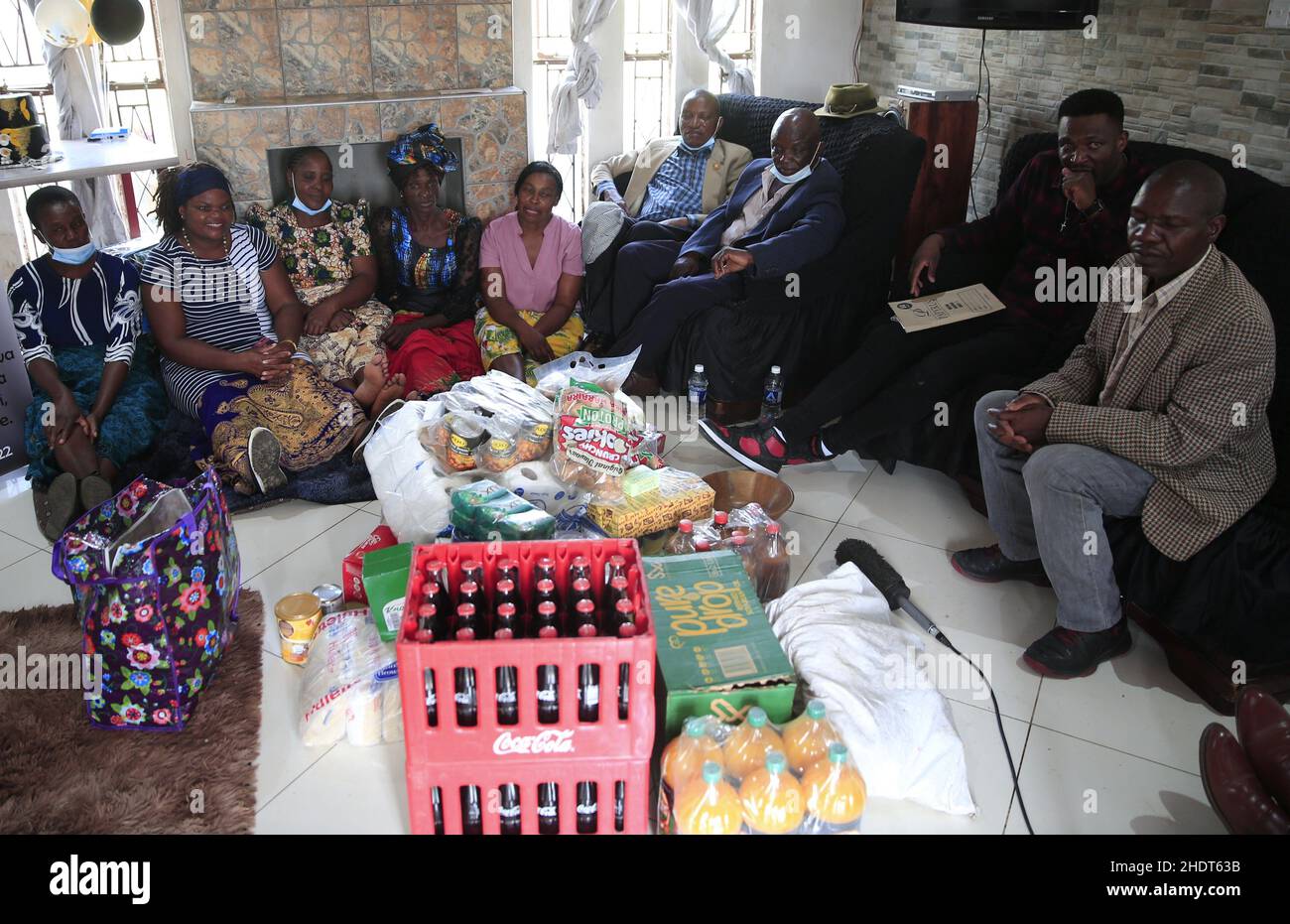 Ruwa, Zimbabwe. 1st Jan, 2022. Groceries submitted as part of bride ...