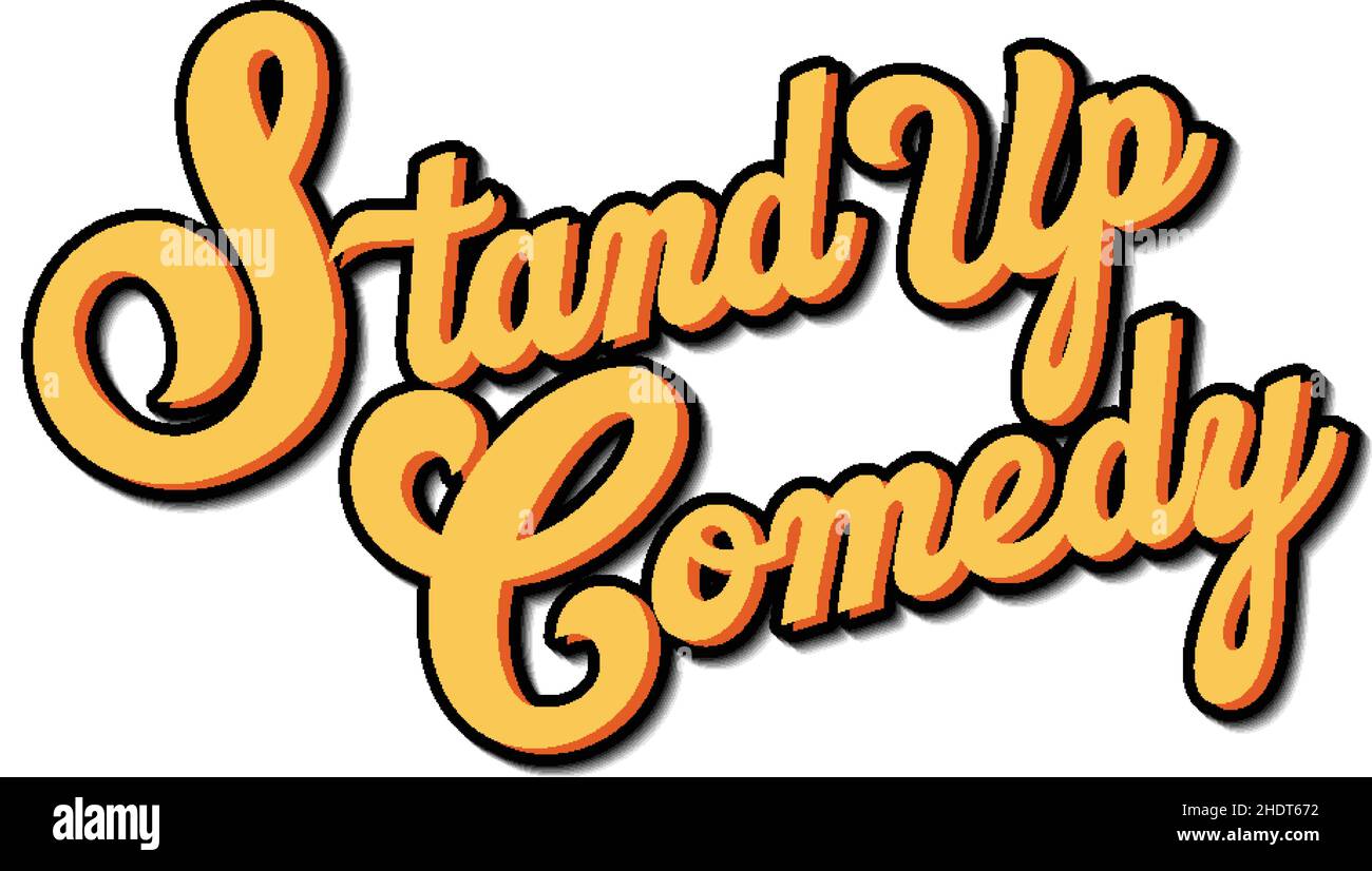 Stand Up Comedy font design illustration Stock Vector Image & Art - Alamy