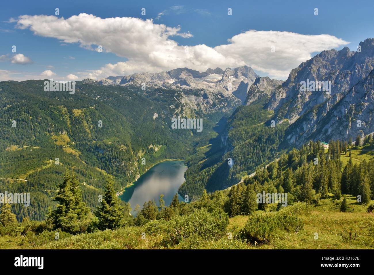 lake, dachstein mountains, gosaukamm, lakes Stock Photo - Alamy