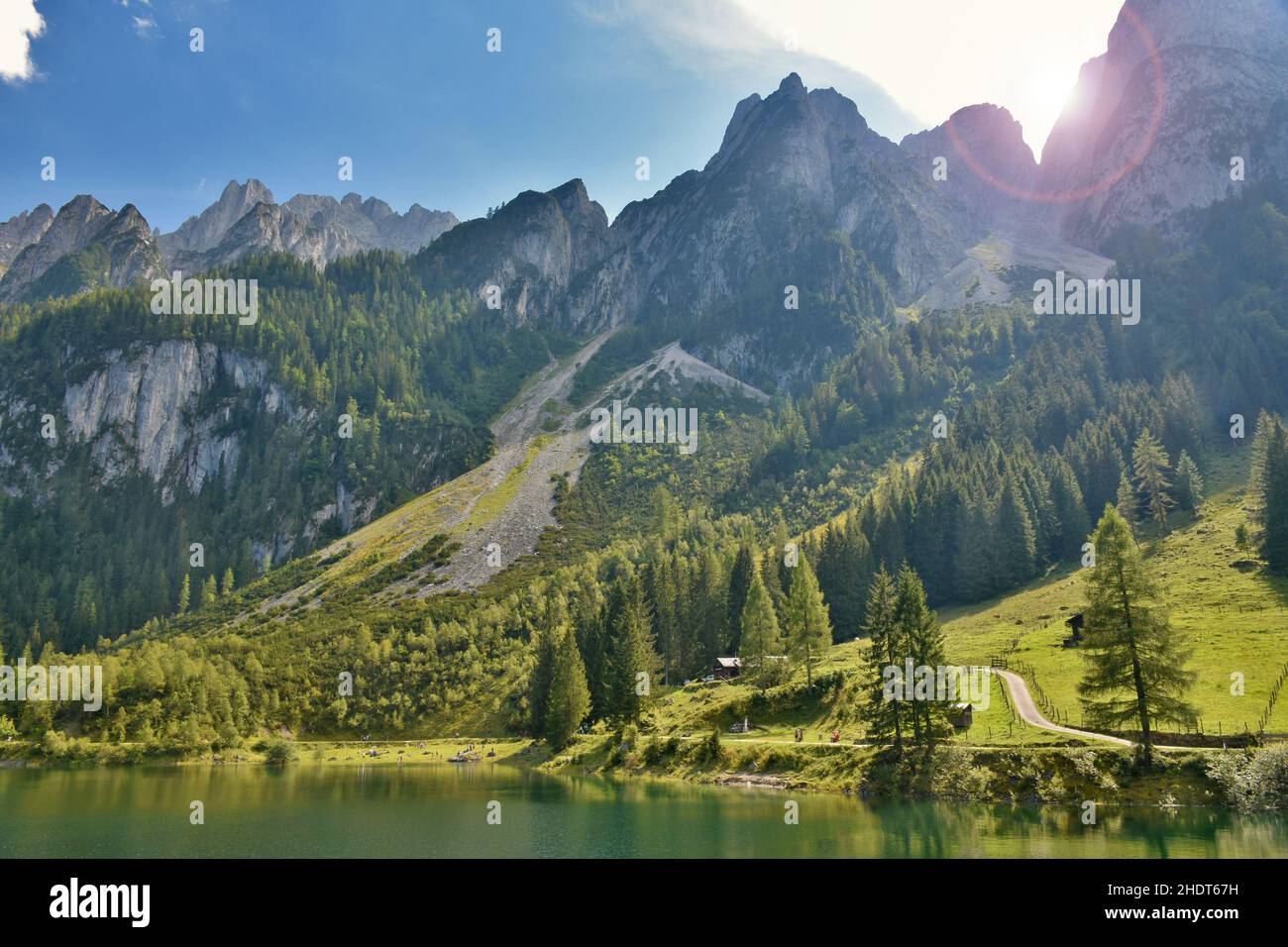 lake, dachstein mountains, gosaukamm, lakes Stock Photo - Alamy