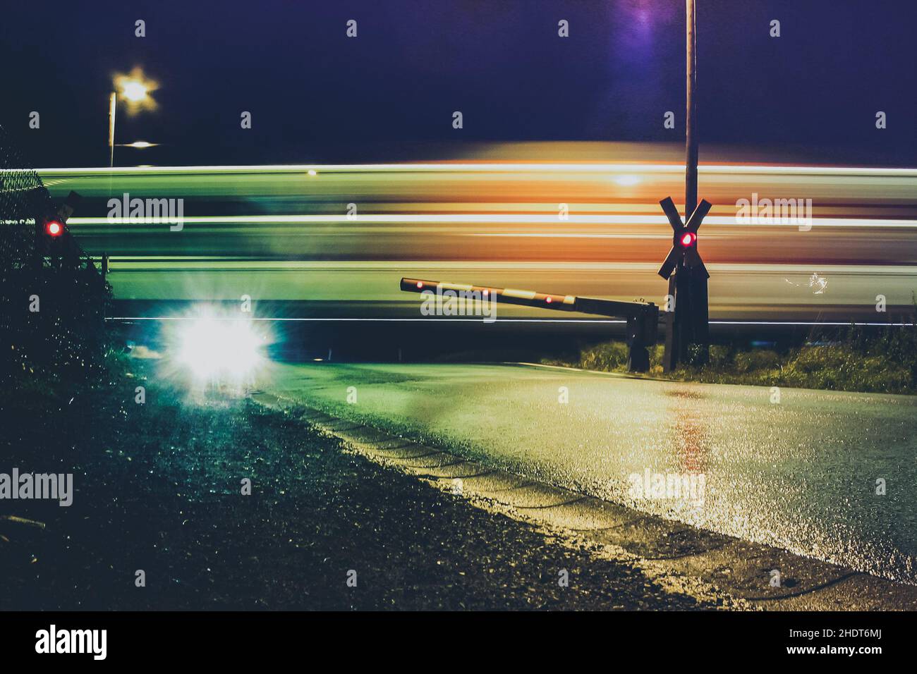 railroad crossing, barrier, track lighting, crossing, barriers Stock ...