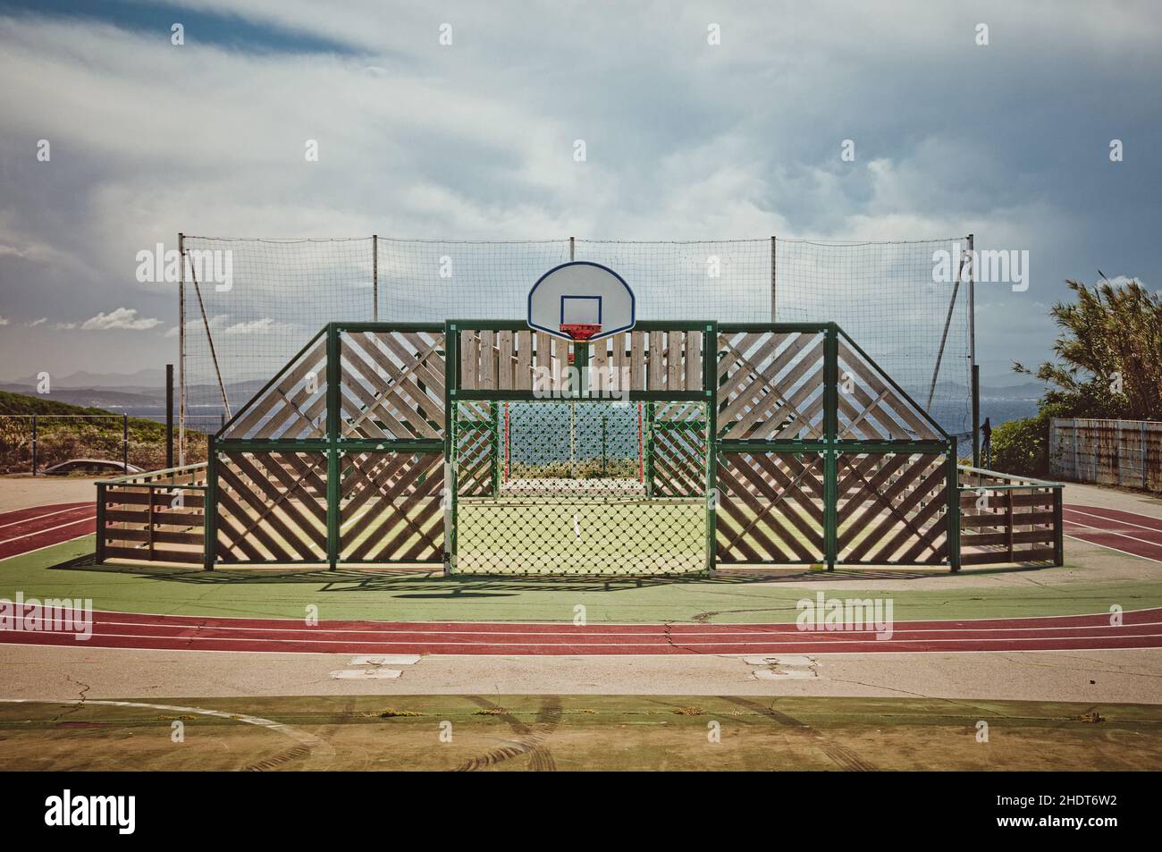 Football fields and basketball courts hi-res stock photography and ...