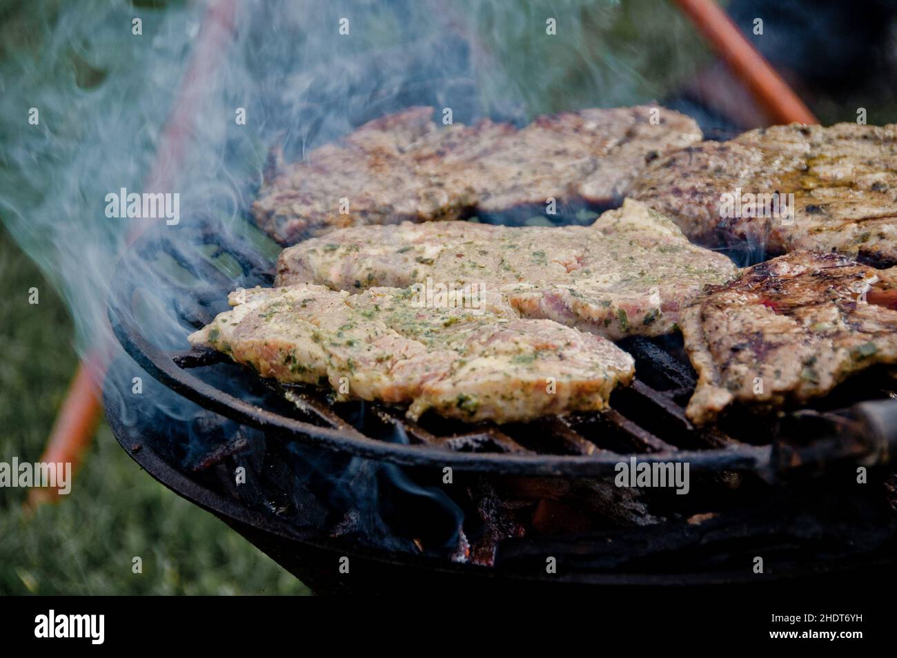broiling, grilled meat, barbecue, grilled meats, barbecues Stock Photo ...