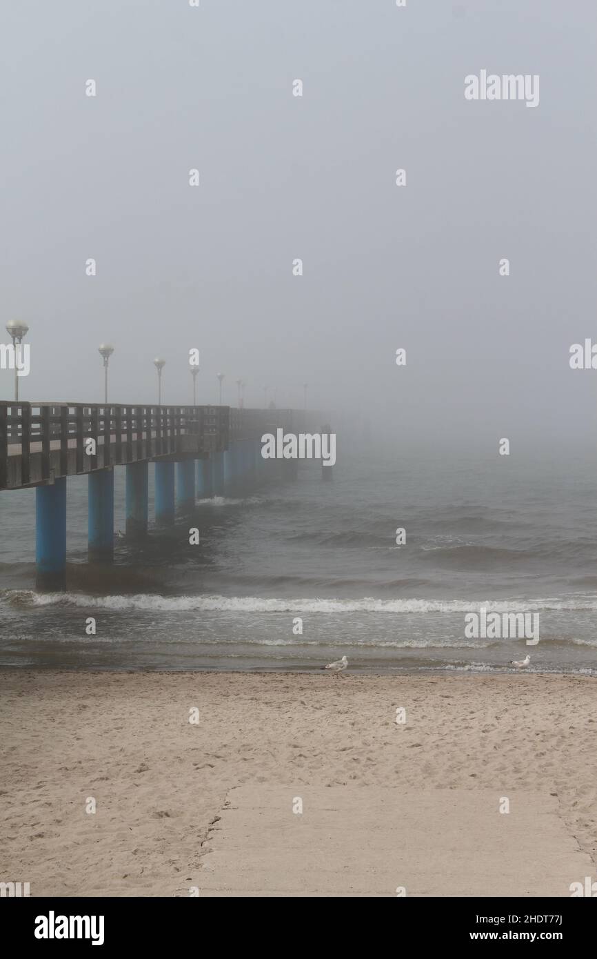 fog, pier, fogs, piers Stock Photo - Alamy