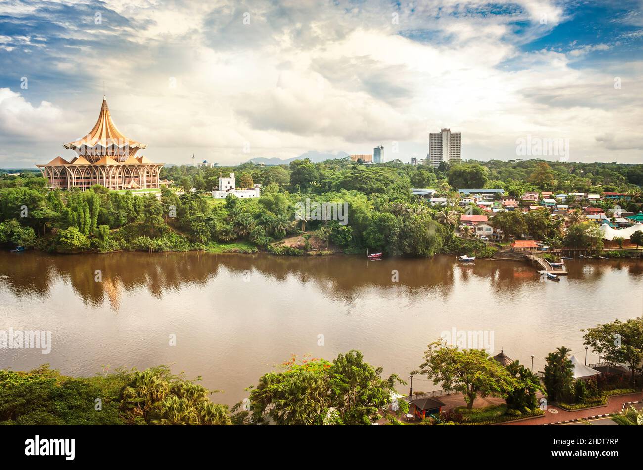 Kuching skyline hi-res stock photography and images - Alamy