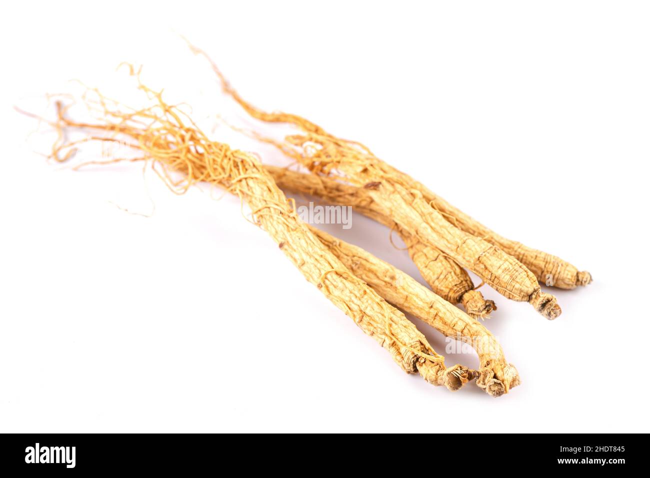Ginseng, dried vegetable herb. Healthy food famous export food in Korea ...