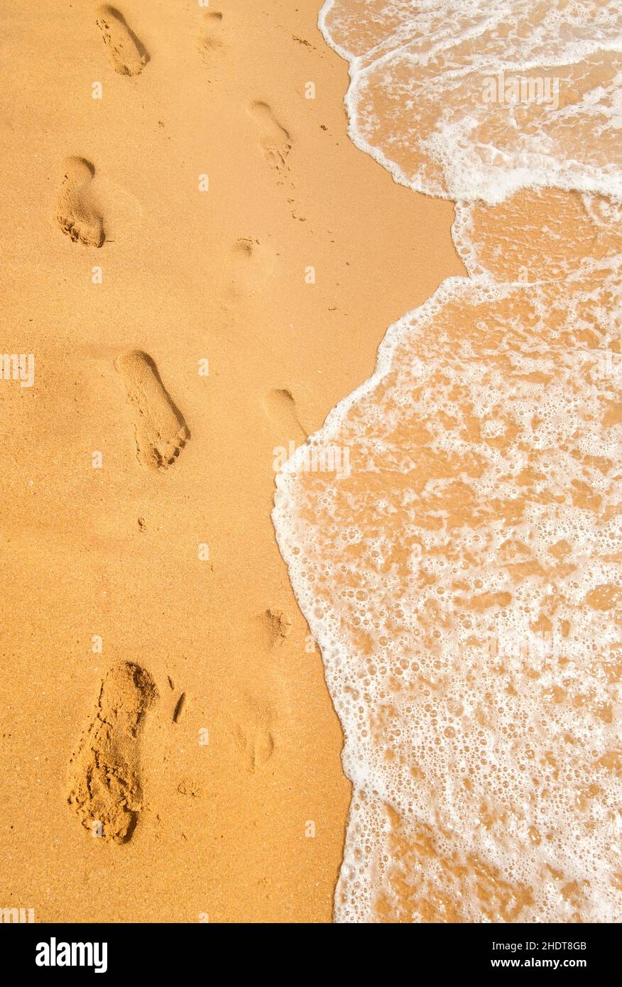 footprints, sandy, footprint, handprints, prints, sandies Stock Photo ...