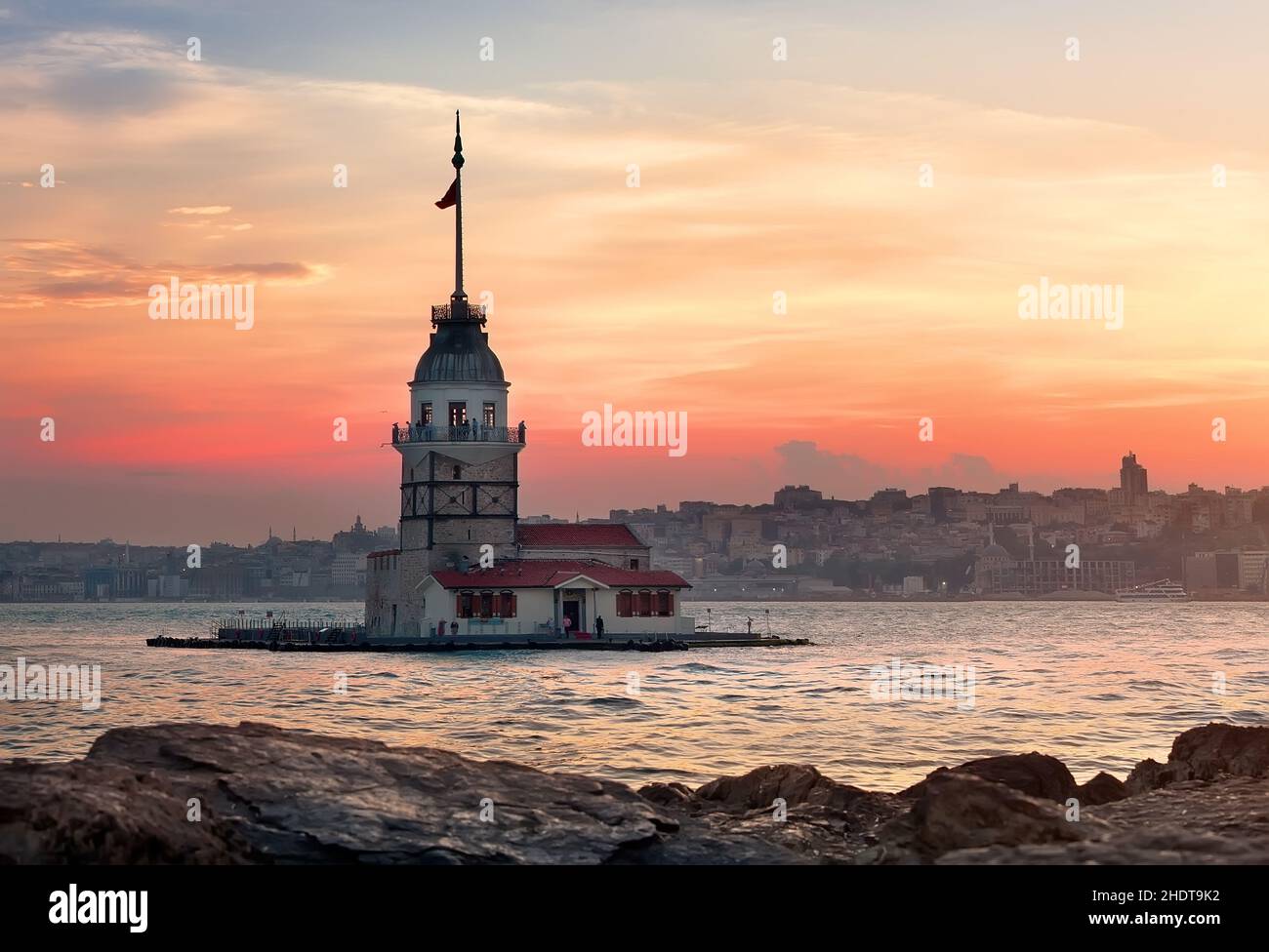 lighthouse, istanbul, leanderturm, lighthouses, istanbuls Stock Photo ...