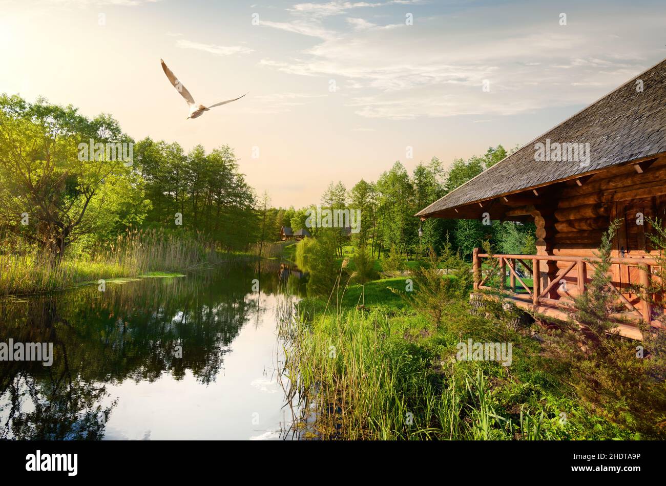 river, cottage, rivers, cottages Stock Photo - Alamy