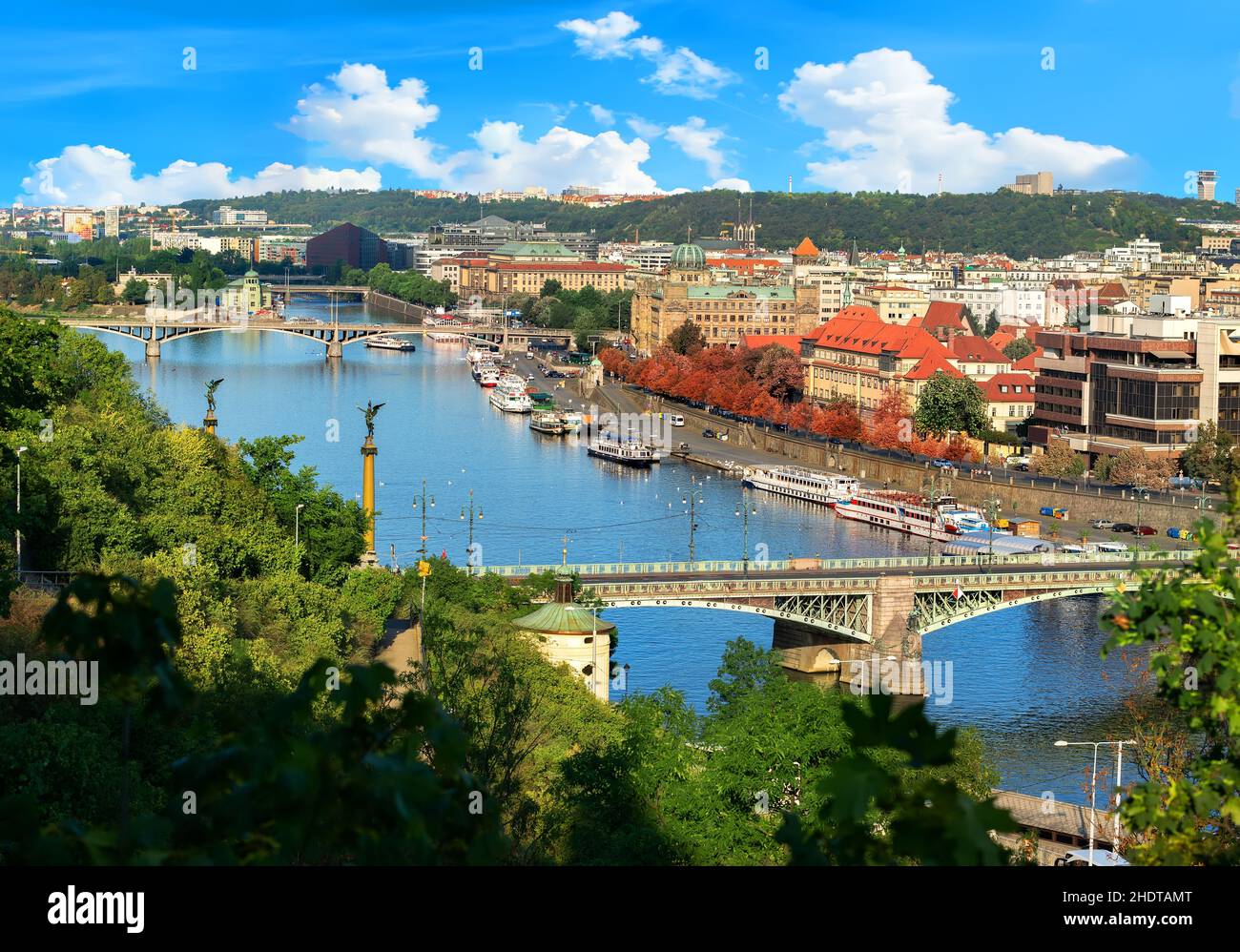 bridges, prague, vltava river, bridge, pragues, vltava rivers Stock ...