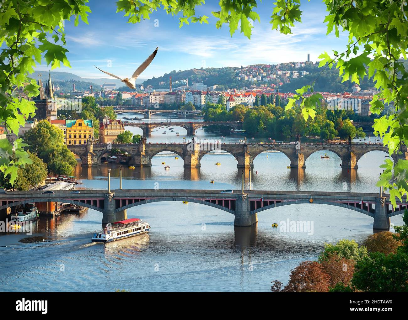 bridges, prague, vltava river, bridge, pragues, vltava rivers Stock ...