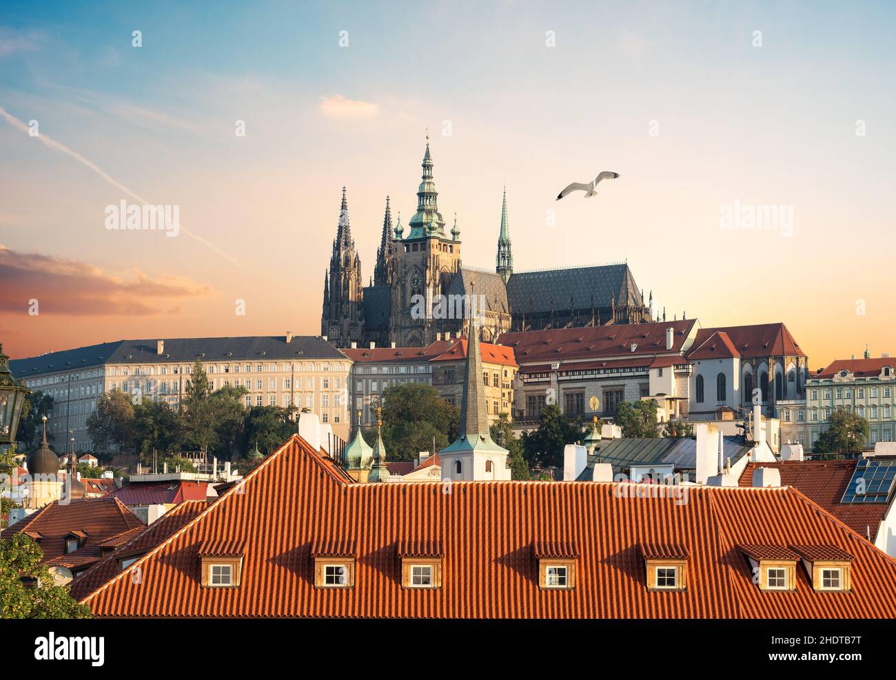 prague, prague castle, pragues, hradcany castle, prague castles Stock ...