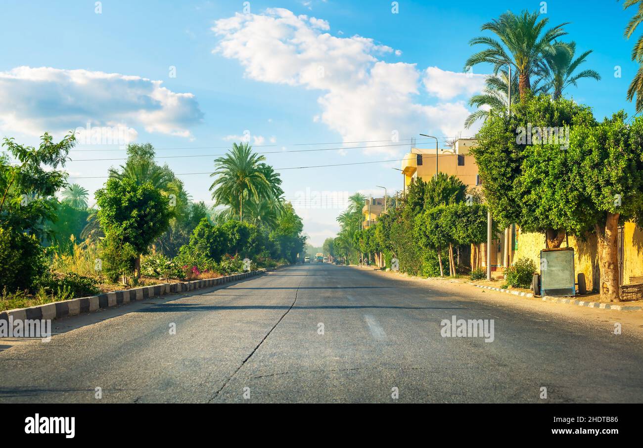 egypt, road, egyptian, egypts, roads, street, streets Stock Photo - Alamy