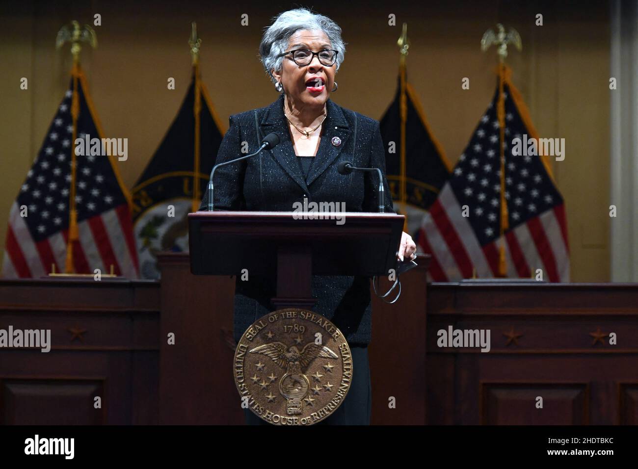 Rep. Joyce Beatty, D-OH, speaks as members share the recollections on ...