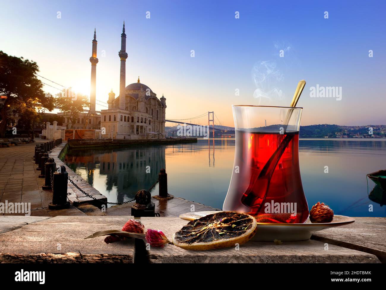 istanbul, ortaköy mosque, turkish tea, istanbuls, ortaköy mosques Stock ...