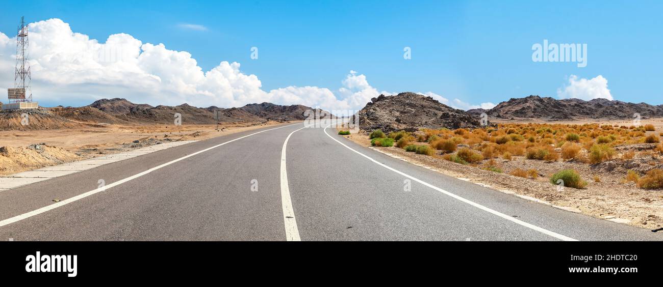 desert, street, egypt, deserts, wüste, road, roads, streets, egyptian ...