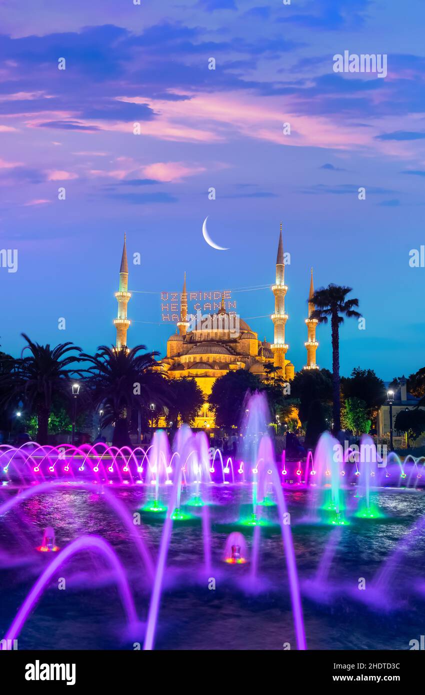 sultan ahmed mosque, fountain, istanbul, sultan ahmed mosques ...