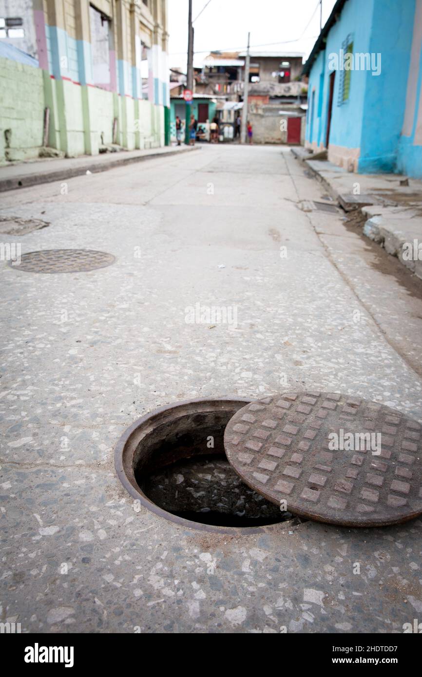 danger & risk, open, manhole cover, danger & risks, danger and risk ...