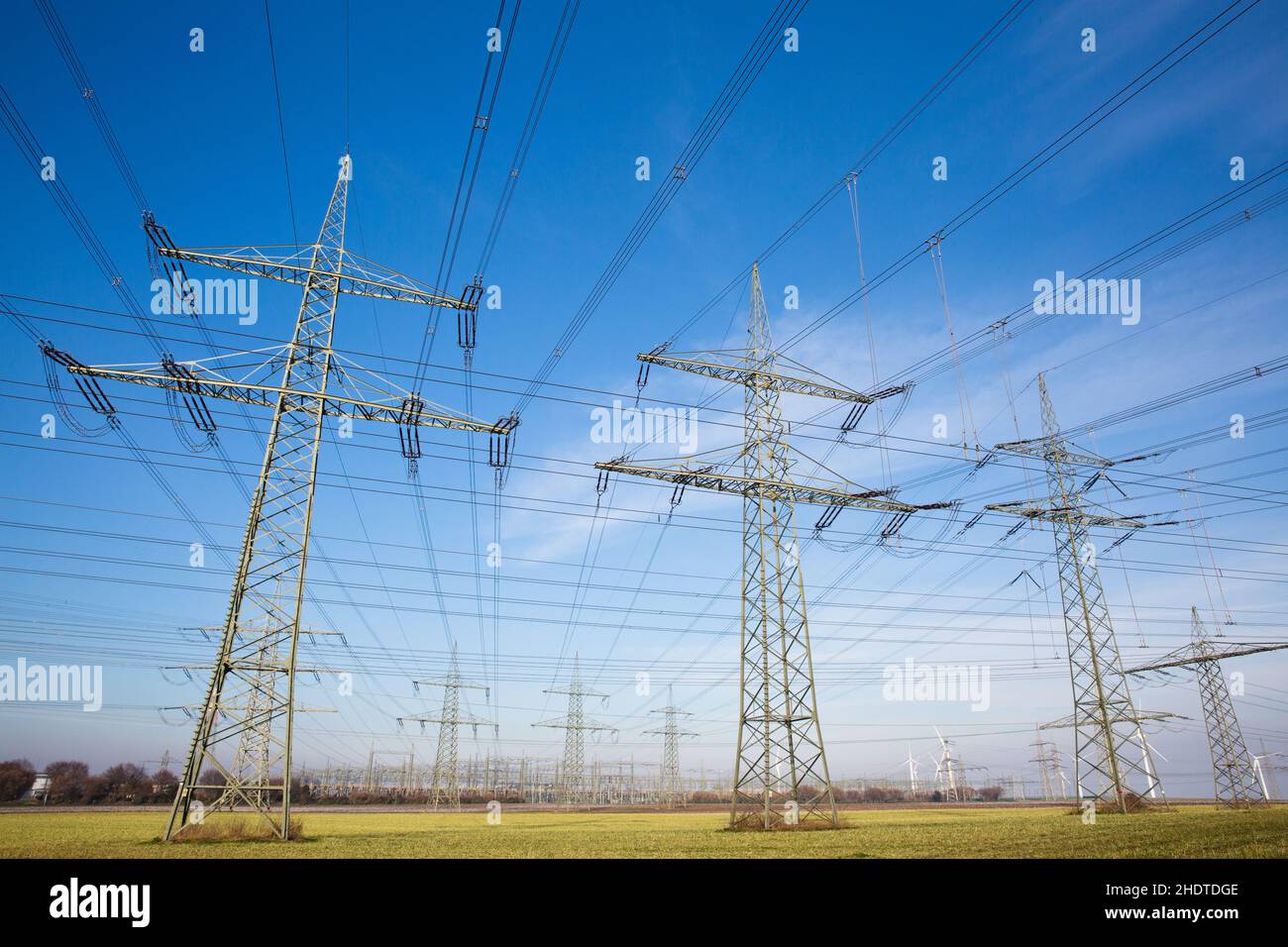electrical tower, power line, mast, electrical towers, power lines ...
