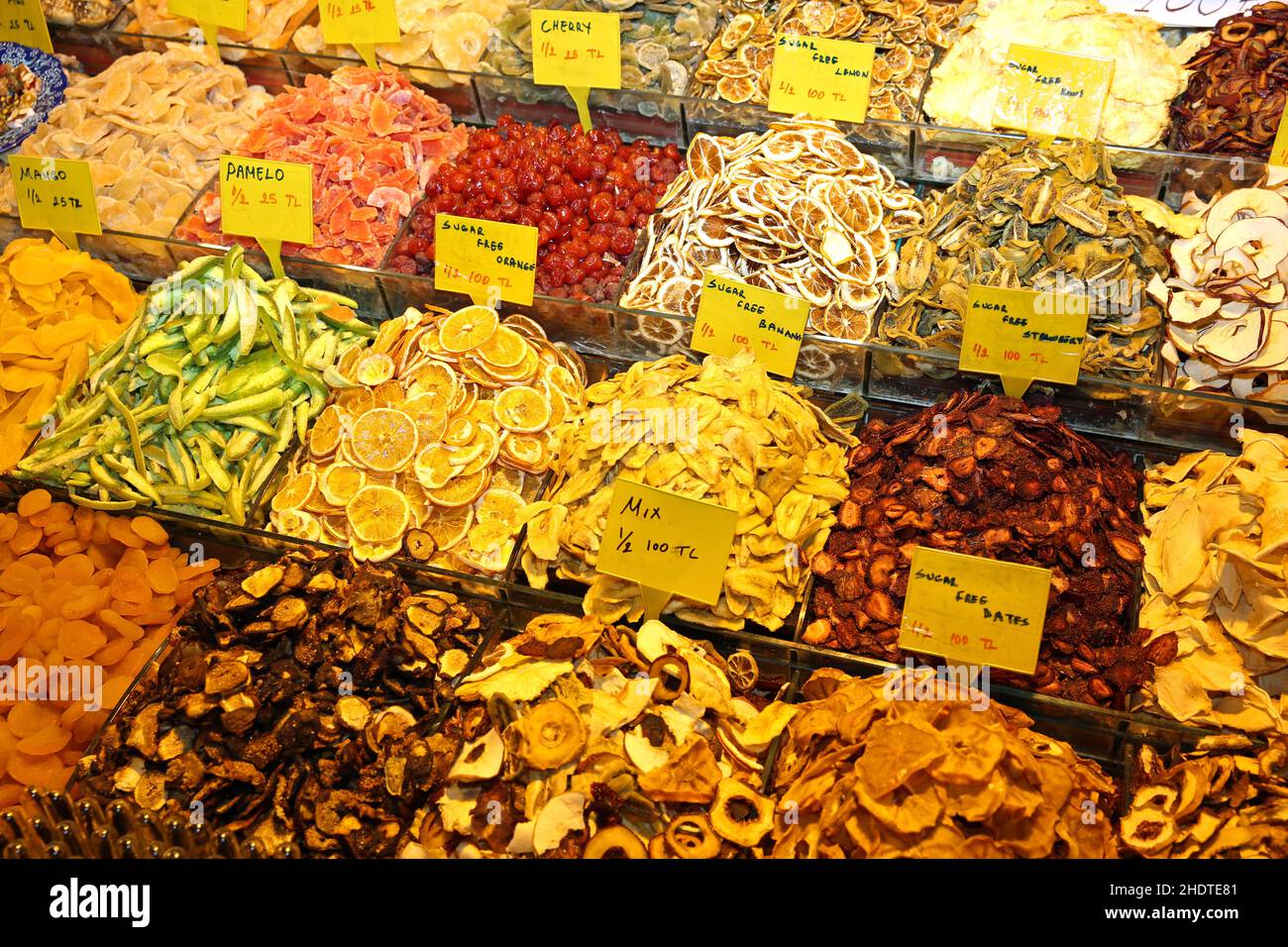 dried fruits, bazaar, dried fruit, asian market, bazaars Stock Photo ...