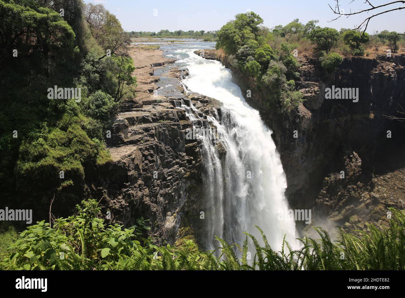 waterfall, sambesi, cascade, waterfalls, sambesis Stock Photo - Alamy