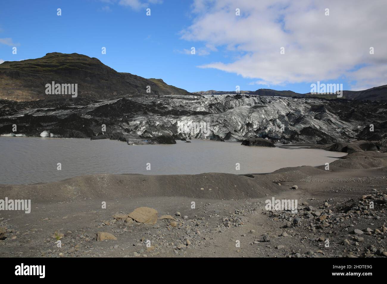 glacier, glacial lake, solheimajökull, glaciers, glacial lakes Stock ...