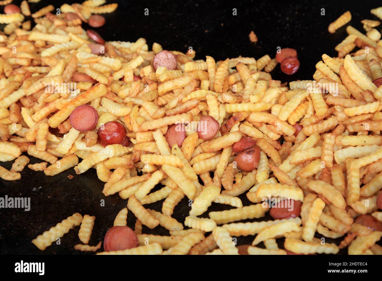 french fries, sausages, pommes, sausage Stock Photo - Alamy