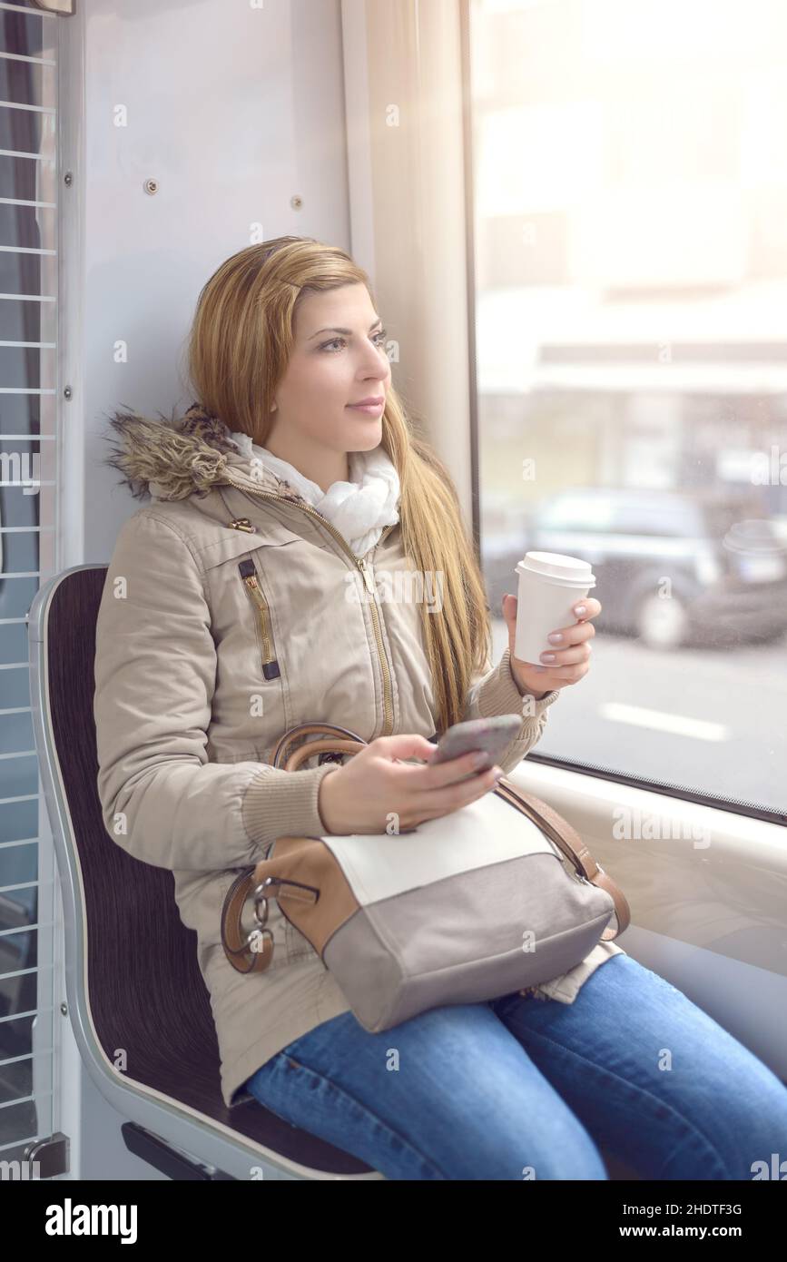 public transport, commuter, public transports Stock Photo - Alamy