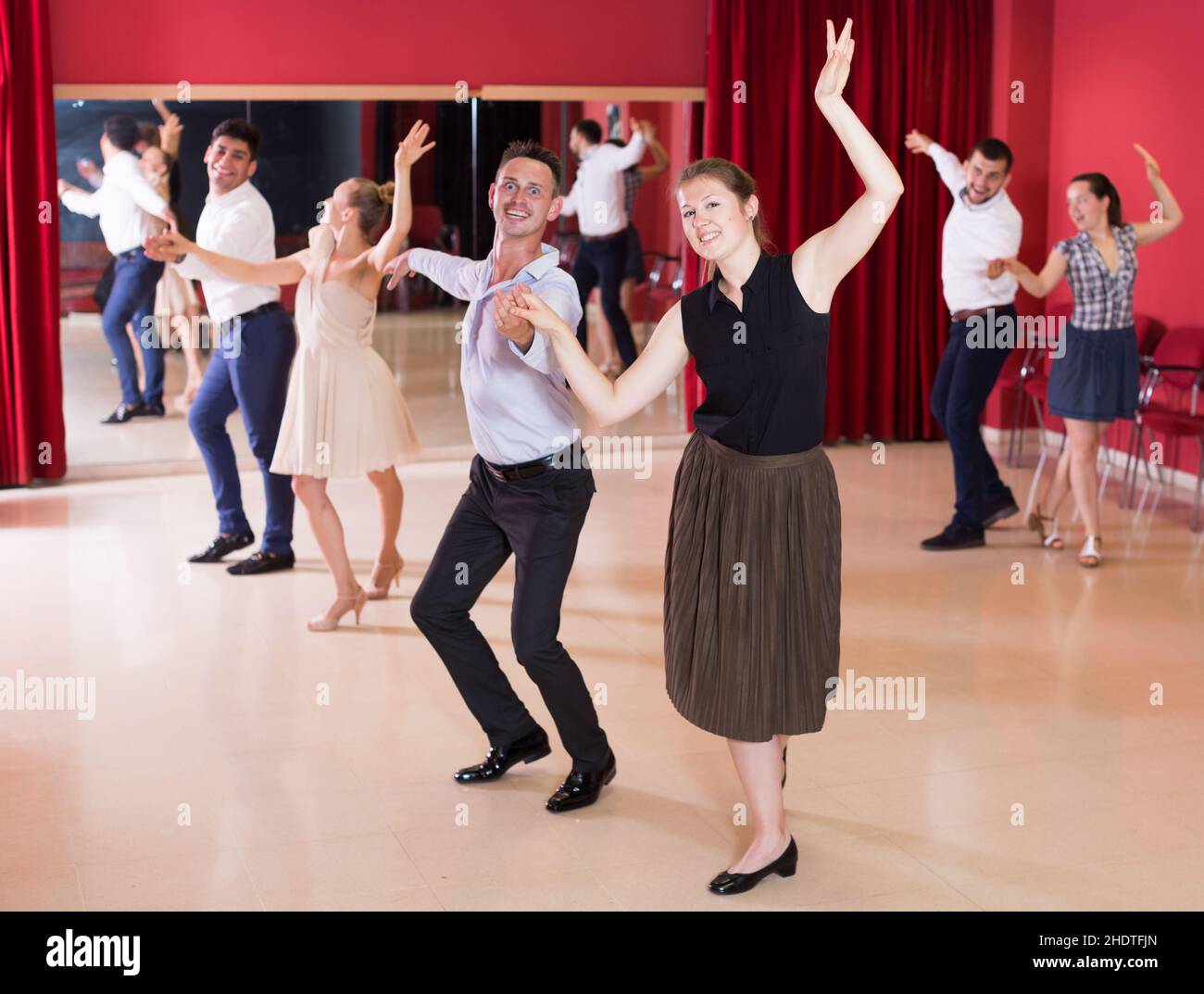 People dancing samba in pairs Stock Photo - Alamy