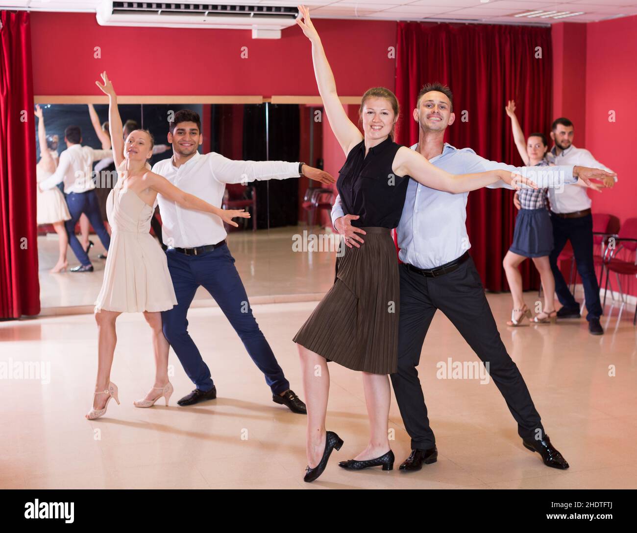 People practicing passionate samba Stock Photo - Alamy