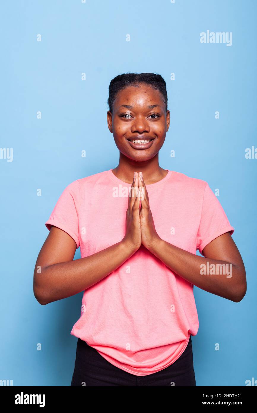 African American Youth Praying