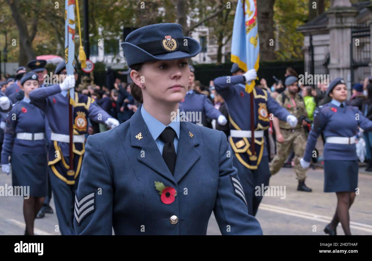 Royal Air Force sergeant marches with London & South East Region Air ...